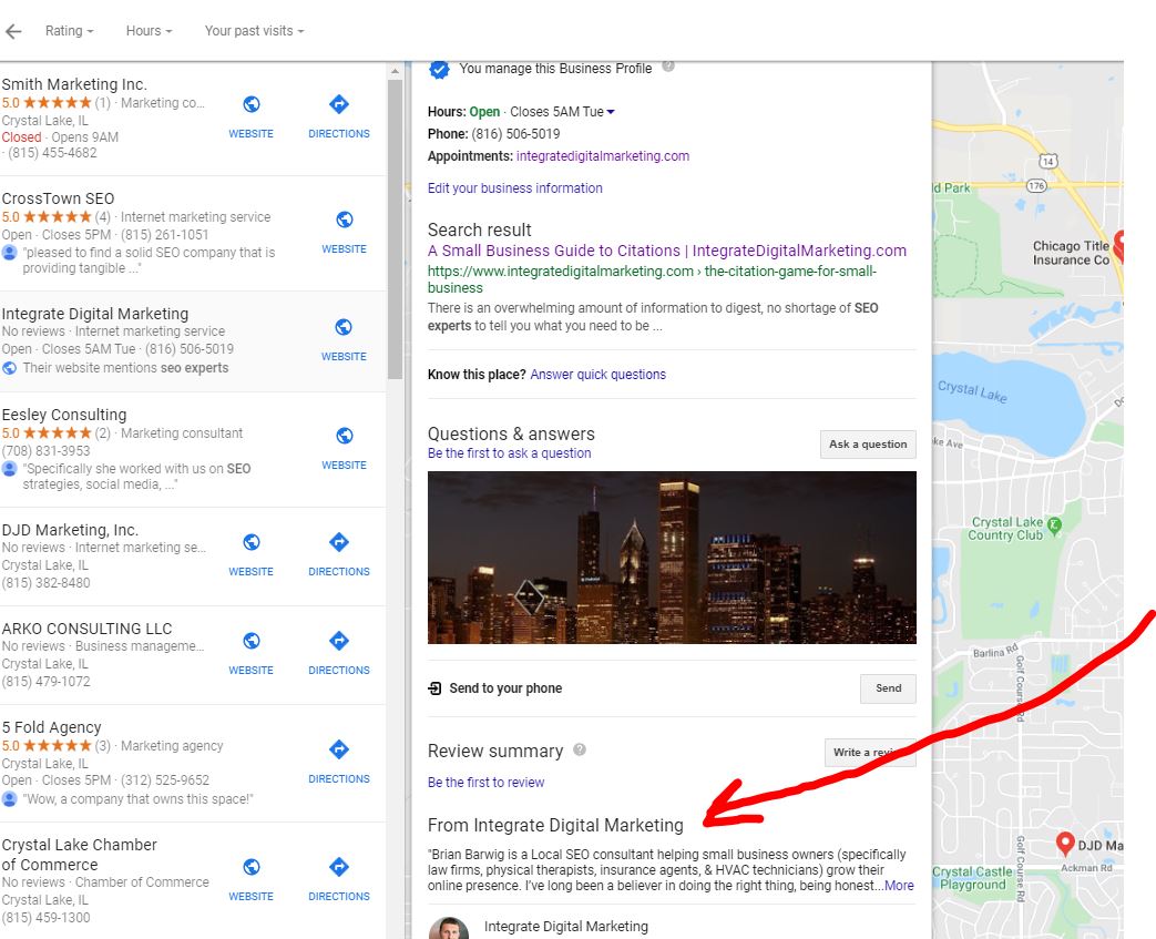 How to Optimize your GMB Description | Brian Barwig